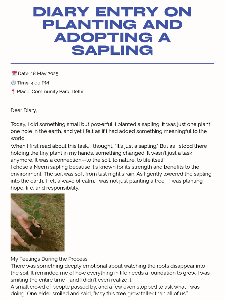 Diary Entry PDF | PDF