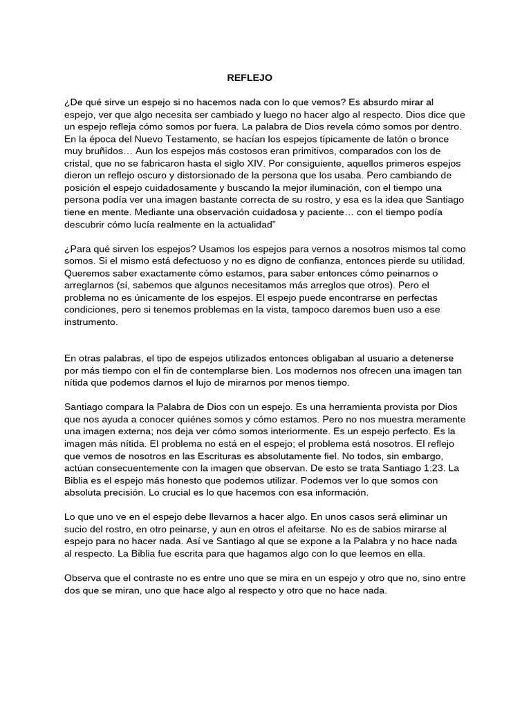 Refle Jo | PDF | Espejo | Dios