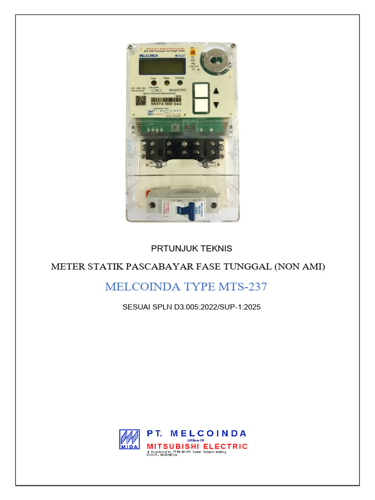 Kode dan Spesifikasi MTS-237 Melcoinda | PDF
