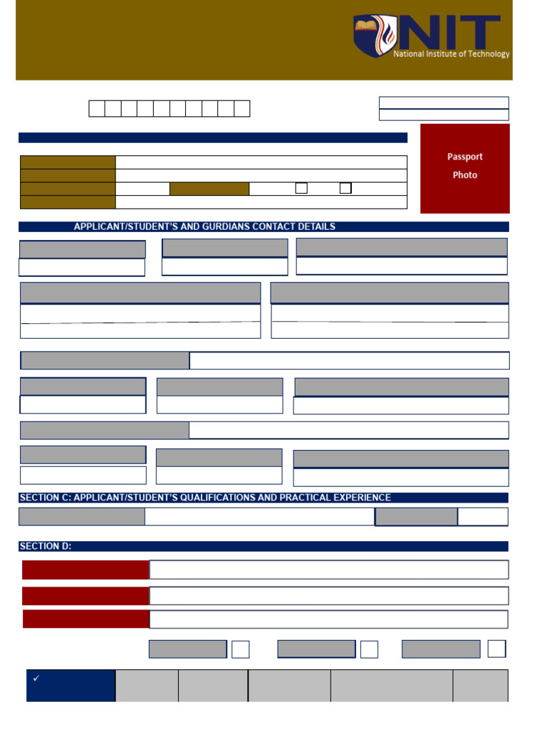 NIT Application Form 2025 Guidelines | PDF | Educational Stages