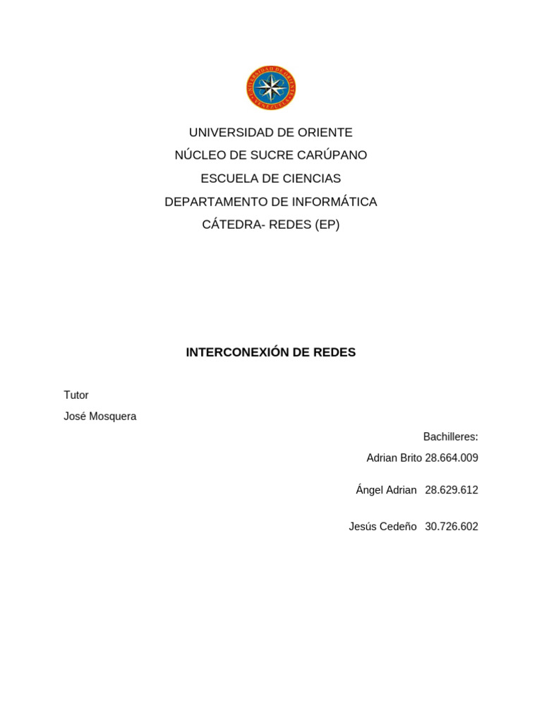 Inter Conex | PDF | Protocolos de internet | Modelo osi