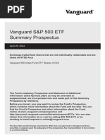 VOO-Vanguard S&P 500 ETF - Vanguard | PDF | Investment Fund | Exchange Traded Fund