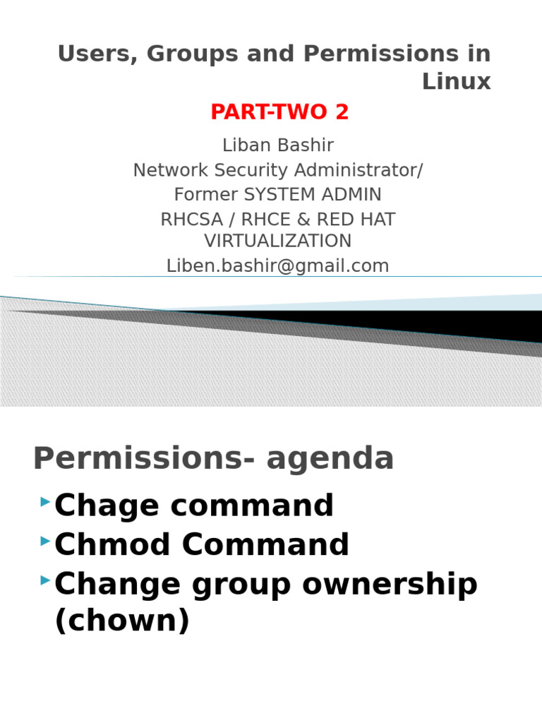 Users & Group Management Part 2 | PDF | Sudo | Superuser