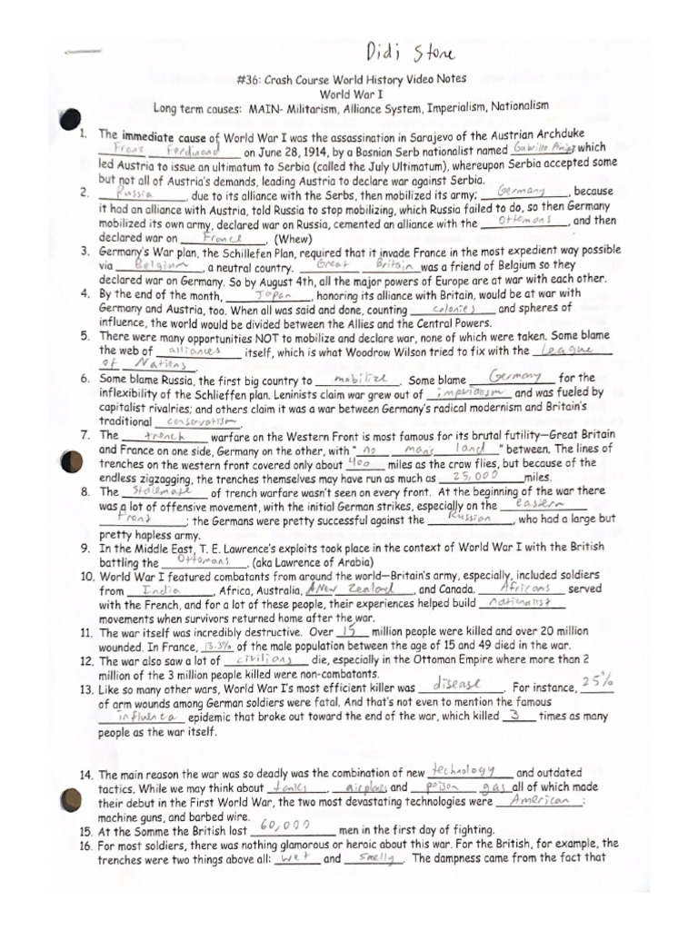 #36 Crash Course World History Video Notes | PDF