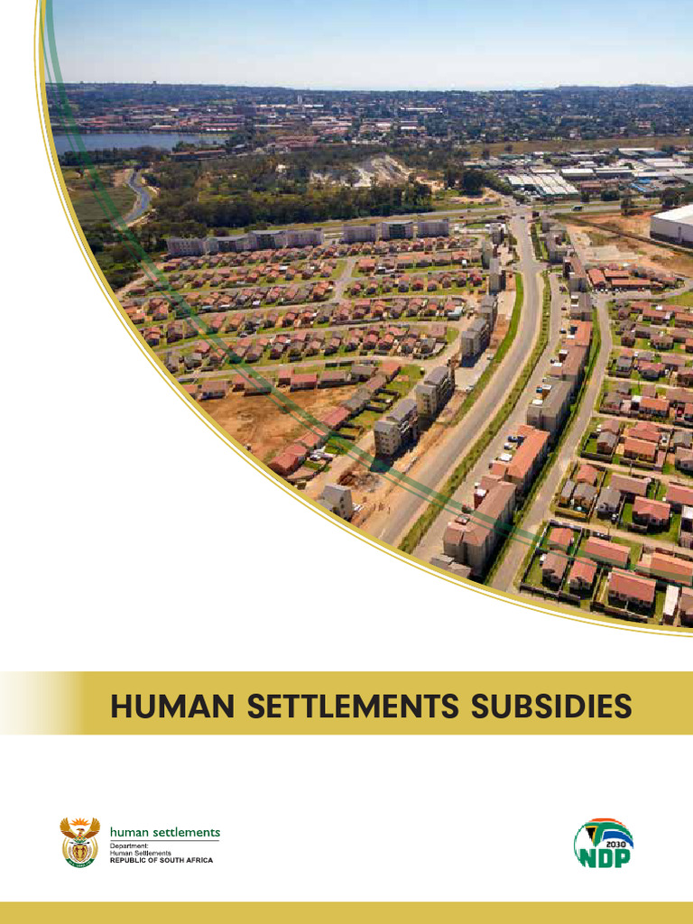 Human Settlements Housing Subsidy Guide | PDF | Subsidy | Property