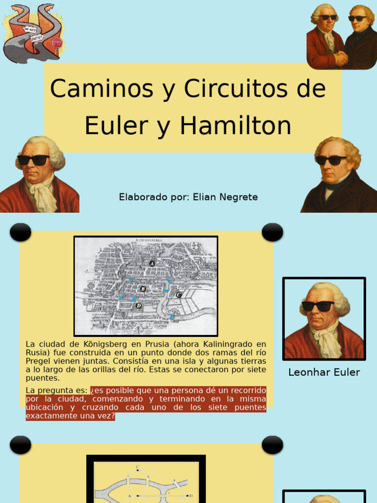 Euler Y Hamilton | PDF | Teoría de grafos | Conceptos matemáticos