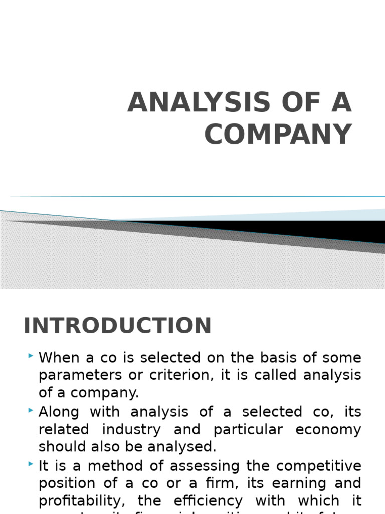 Company Analysis and Investment Strategies | PDF | Equity (Finance ...