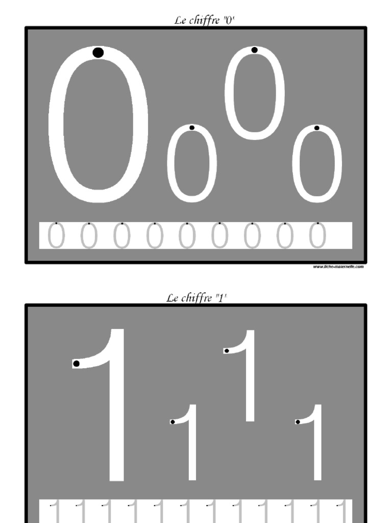 Les Chiffres de 0 A 9 | PDF