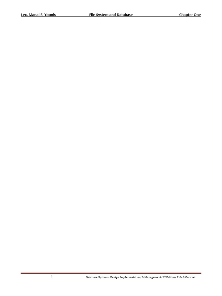 Chapter 1 | PDF | Databases | Relational Model