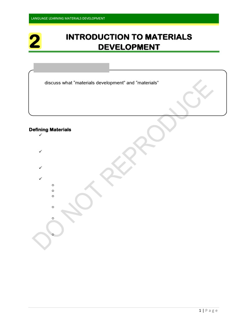 BSEE 26. Language Learning Materials Development | PDF | Learning | Evaluation