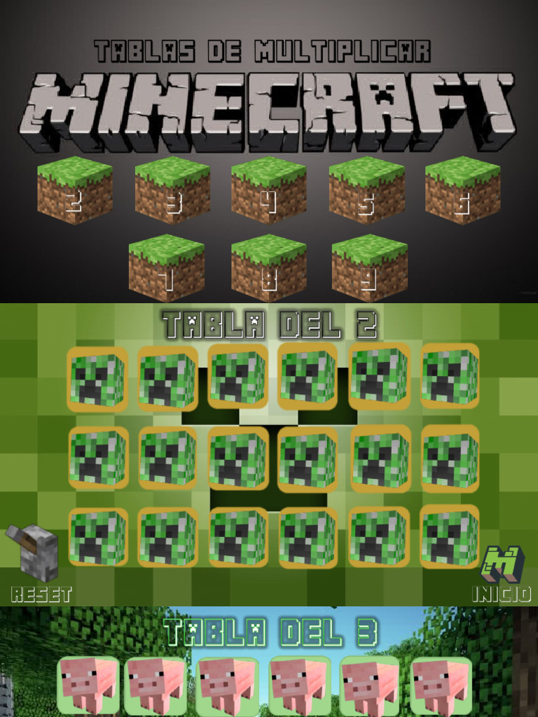 Minecraft Tablas | PDF