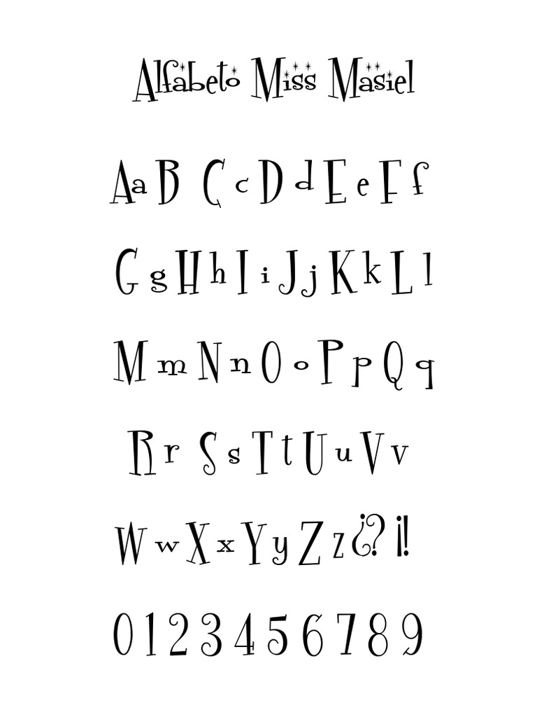 Alfabeto Miss Maisel Fontdinerdotcom | PDF