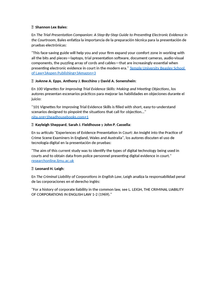 Electronic Evidence Presentation Guide | PDF