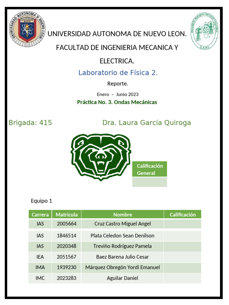 Pract 3 | PDF | Olas | Fenómenos científicos
