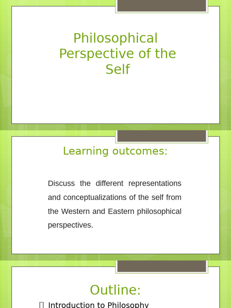 Philosophical Perspective | PDF | Soul | Philosophy Of Self