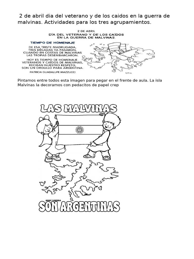 2 de Abril Dia Del Veterano y de Los Caidos en La Guerra de Malvinas | PDF