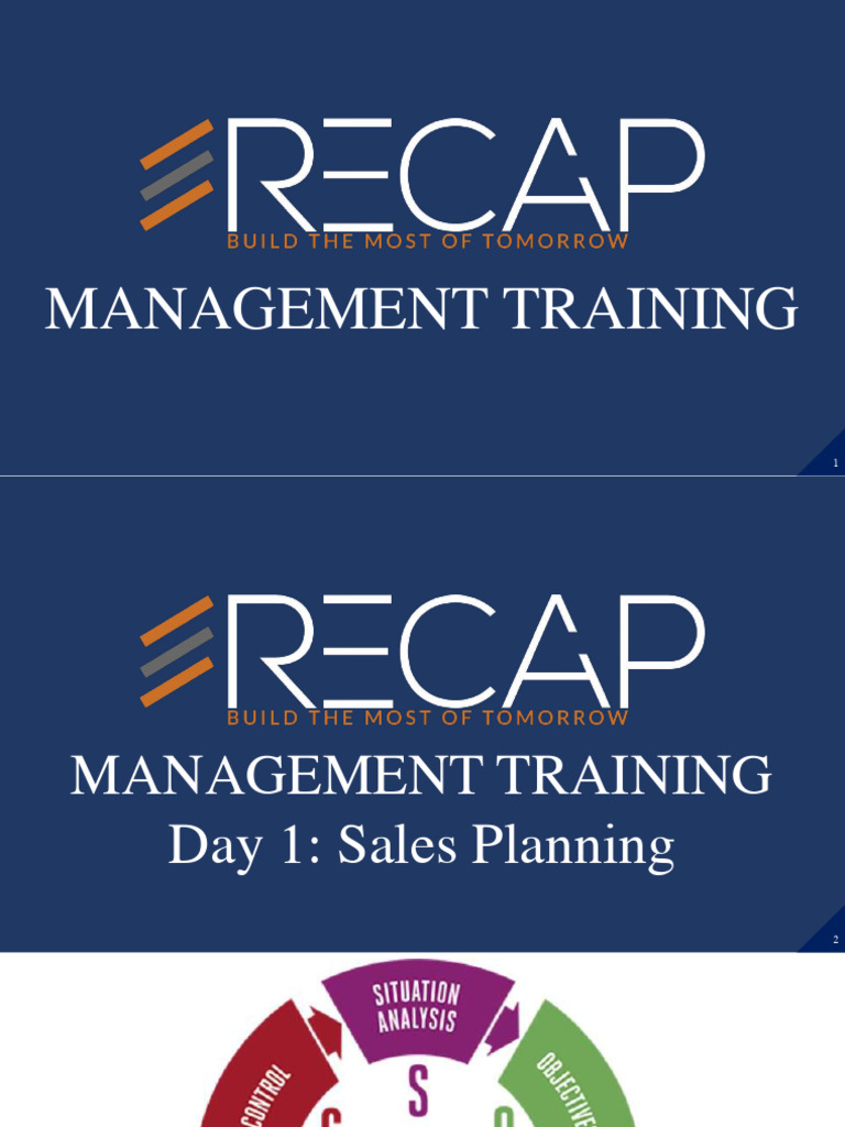 RECAP Management Training 2024-C | PDF | Smile | Change Management