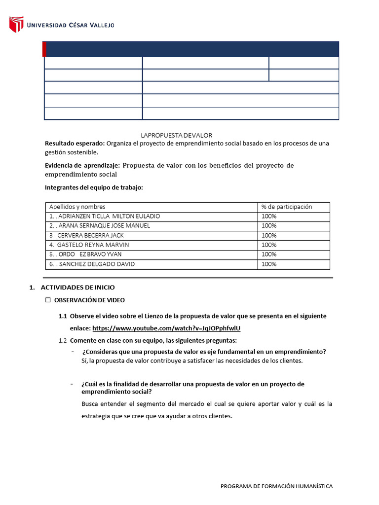 Guia Practica #6 Grupo 6 | PDF | Iniciativa empresarial