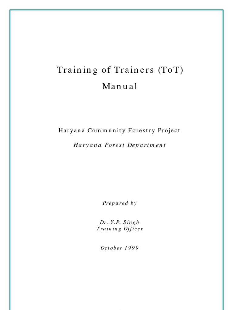 Training of Trainers Manual-2 | PDF