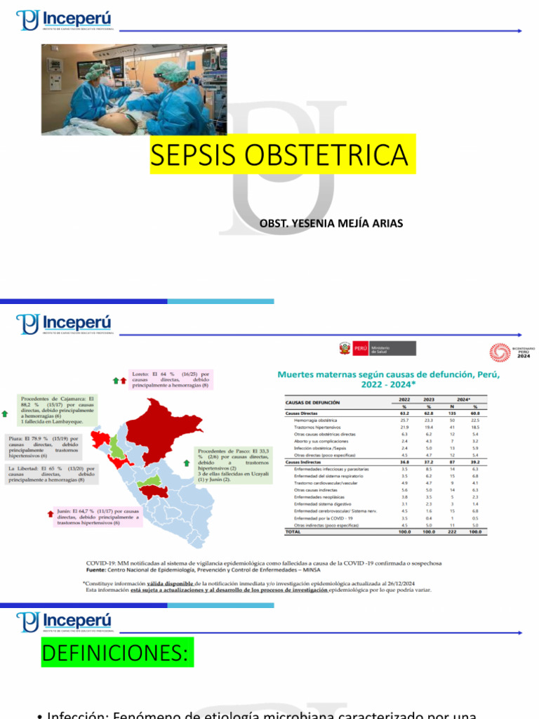 Sepsis en Obstetricia | PDF