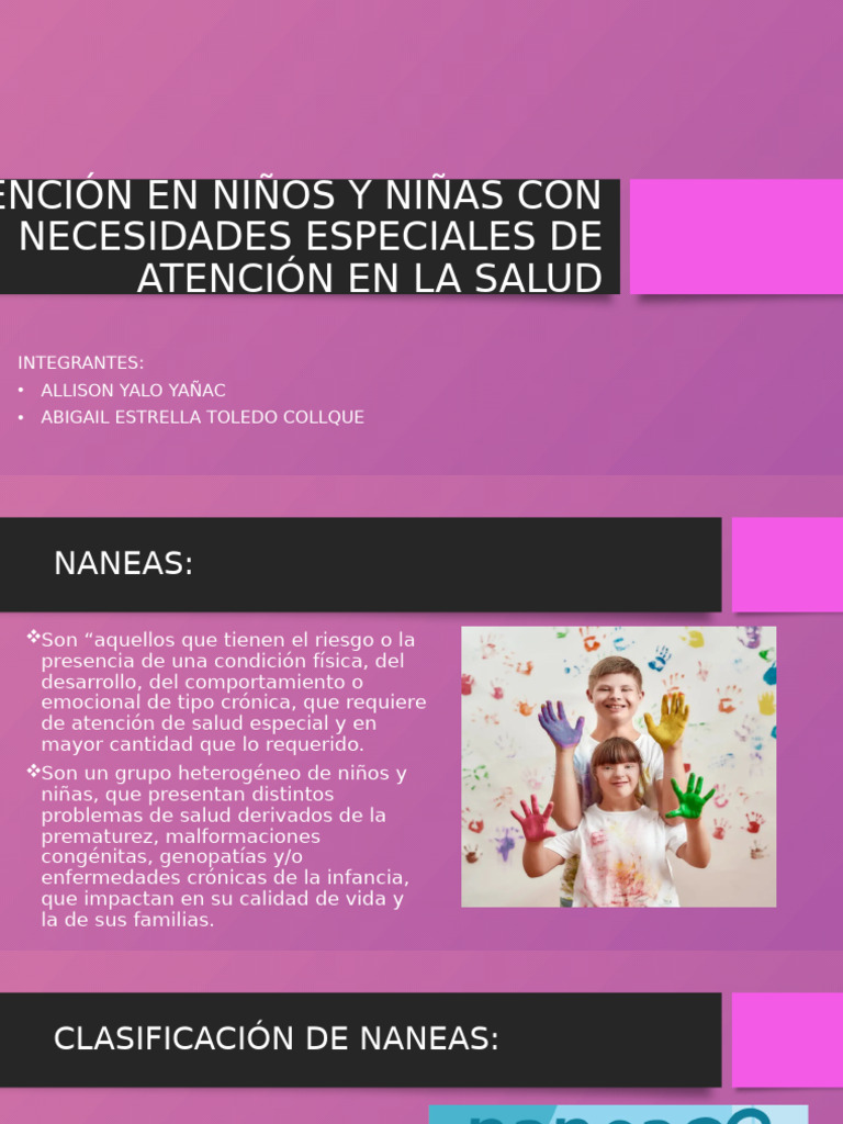 Atención en Niños y Niñas Con Necesidades Especiales | PDF