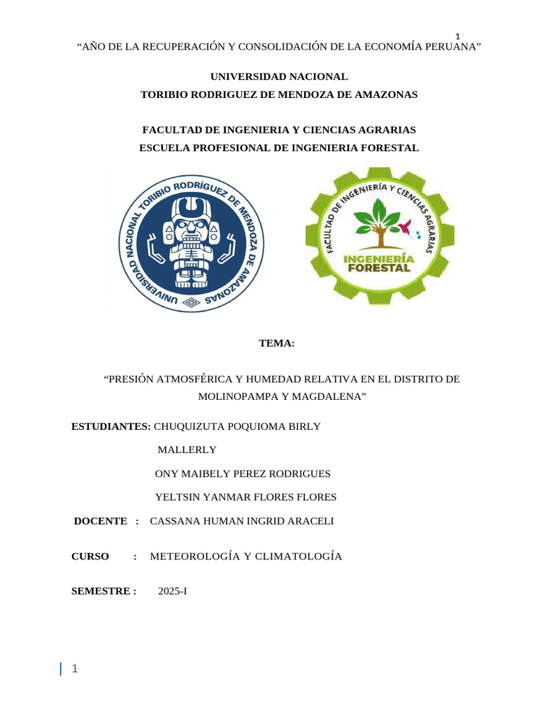 Presion y Humedad | PDF | Humedad | Atmósfera