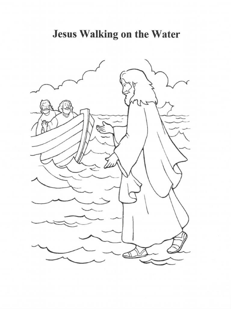 Jesus Walks On Water Activity Pages | PDF