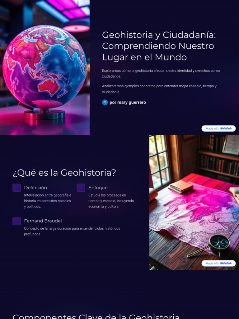 Geohistoria y Ciudadanía: Identidad y Derechos | PDF | Sociedad | Geografía