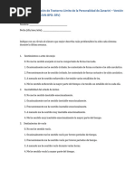 Escala de McLean Traducida | PDF | Psiquiatría | Medicina
