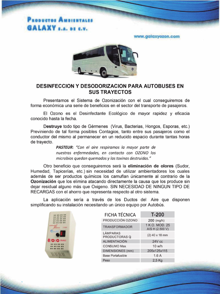 Autobuses Desifeccion | PDF
