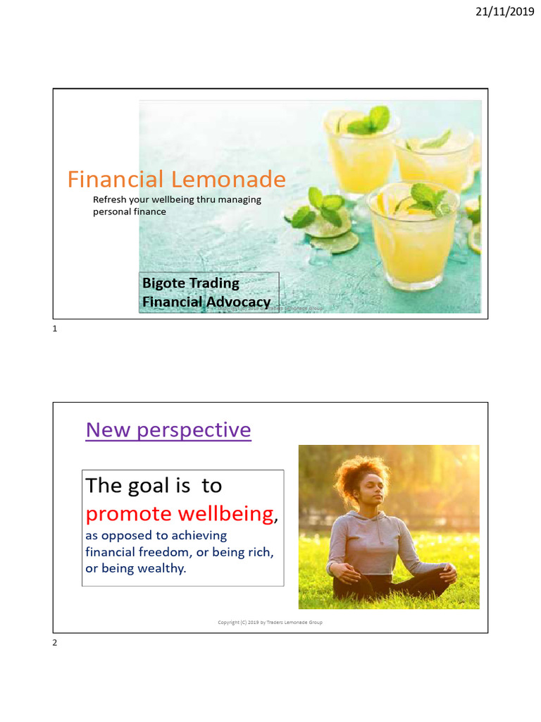 Financial Lemonade - 2slides Per Page | PDF | Investing | Stocks