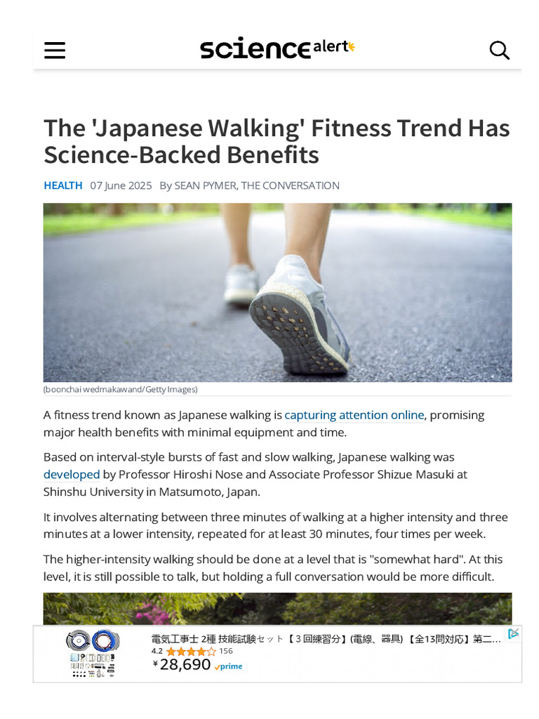 Japanese Walking: Health Benefits Explained | PDF | Physical Fitness