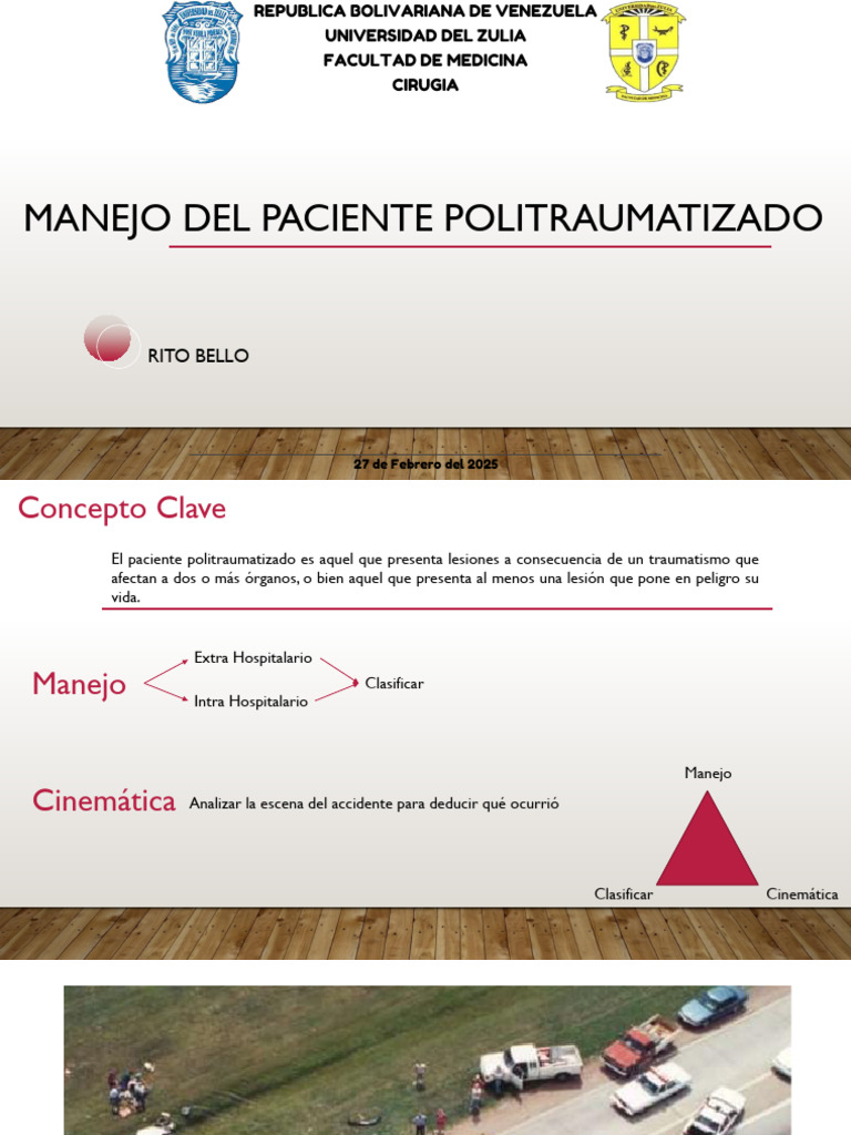 Manejo Del Paciente Politraumatizado | PDF | Traumatologia | Medicina ...