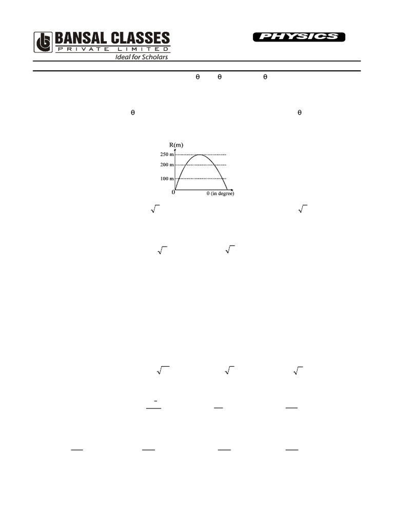 DPP (32-34) 11th Physics - Eng - Ans | PDF | Physics | Classical Mechanics