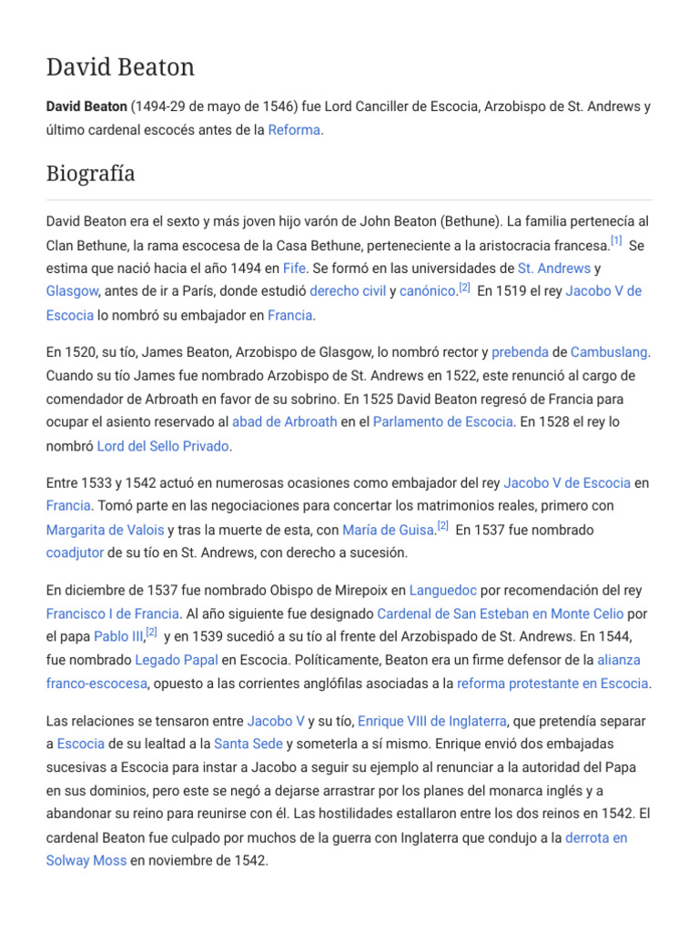 David Beaton - Wikipedia, La Enciclopedia Libre | PDF