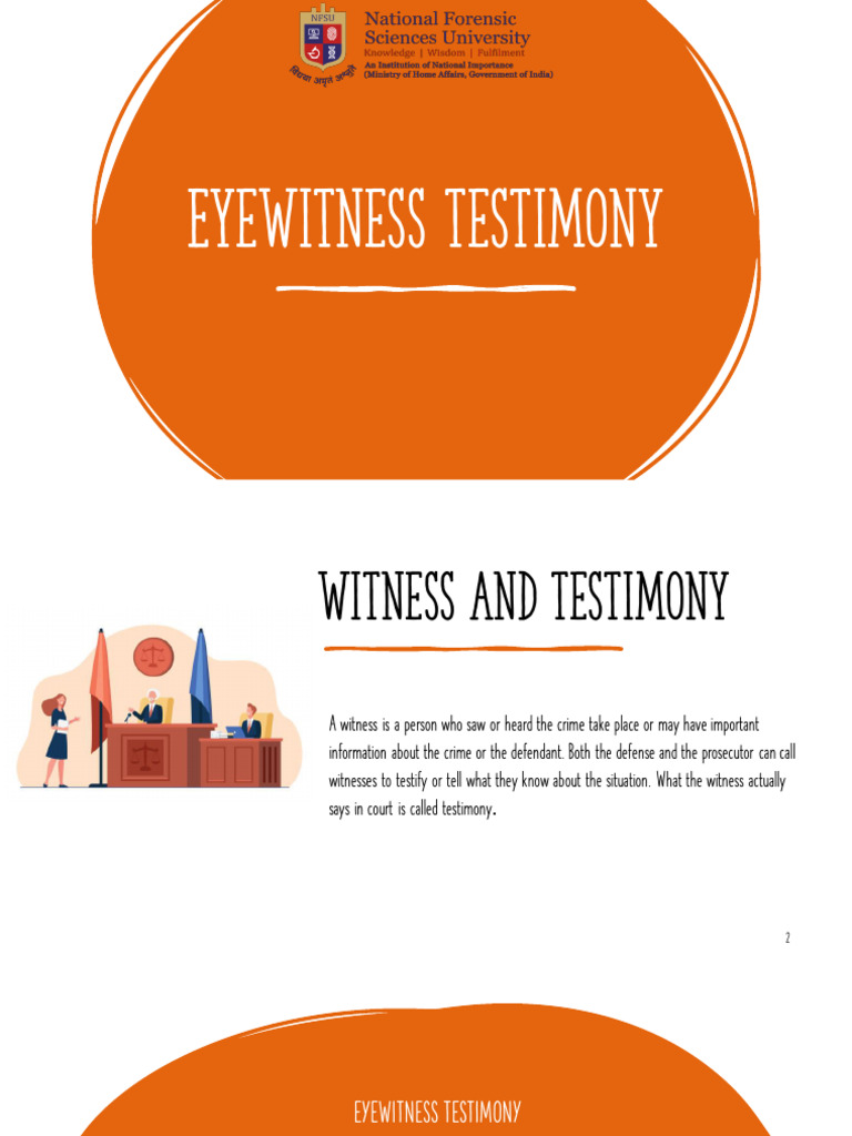 Flaws in Eyewitness Testimony | PDF | Witness | Cognitive Psychology