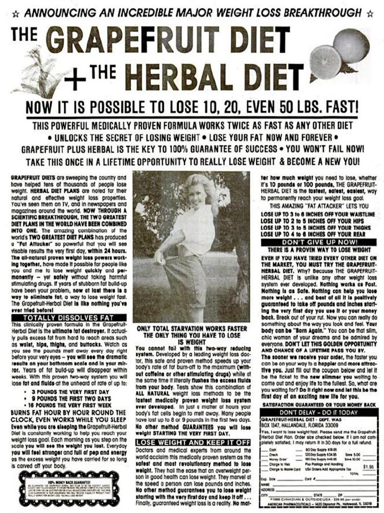 Grapefruit Diet 1988 | PDF