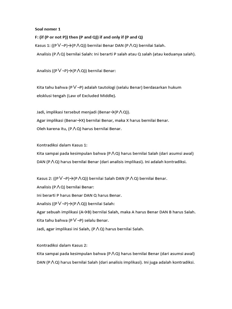 Logika Informatika - Achmad Ulumudin Al Bisri - Tugas2 | PDF