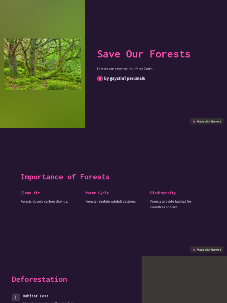 Save Our Forests | PDF