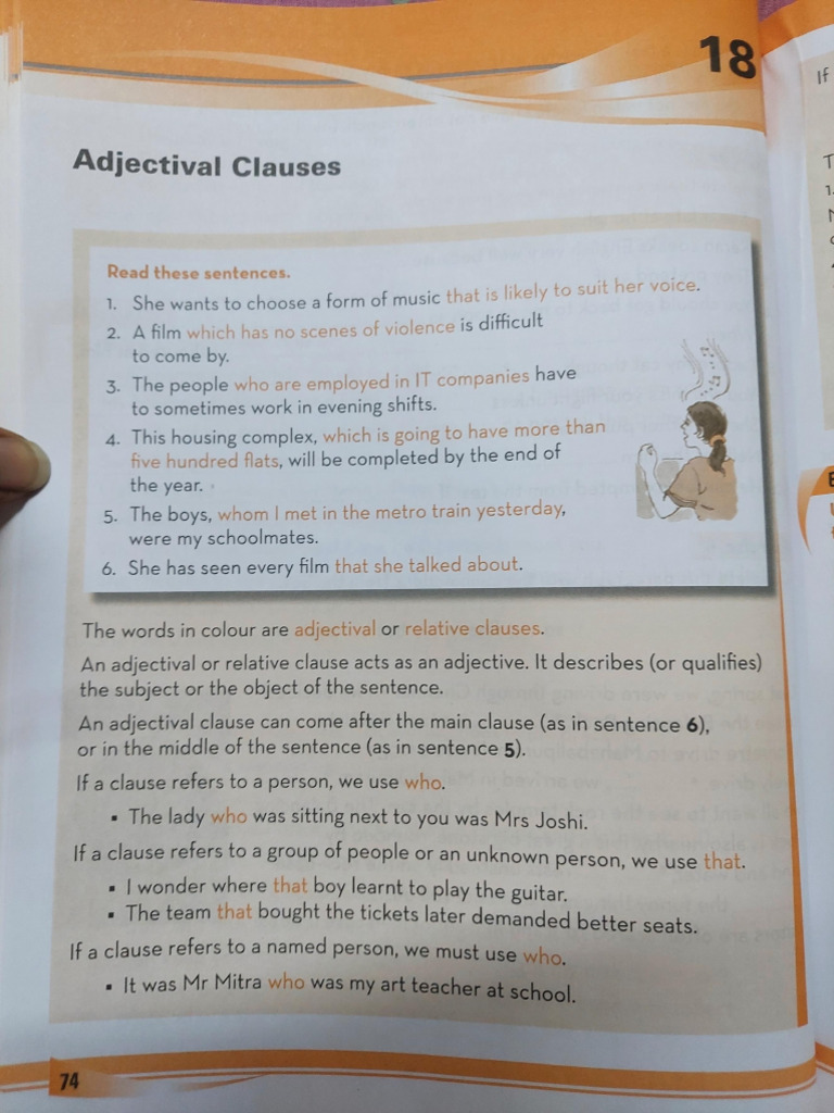 G6 English Grammar Ch18 Adjectival Clauses | PDF | Adjective | Sentence ...
