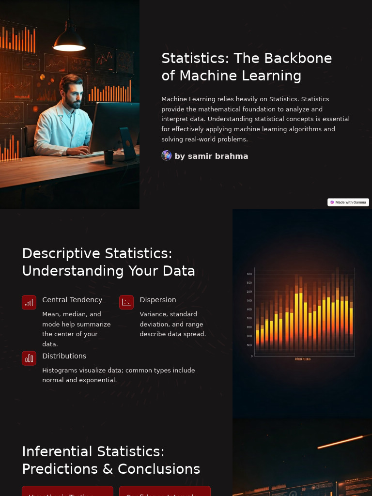 Statistics The Backbone of Machine Learning | PDF