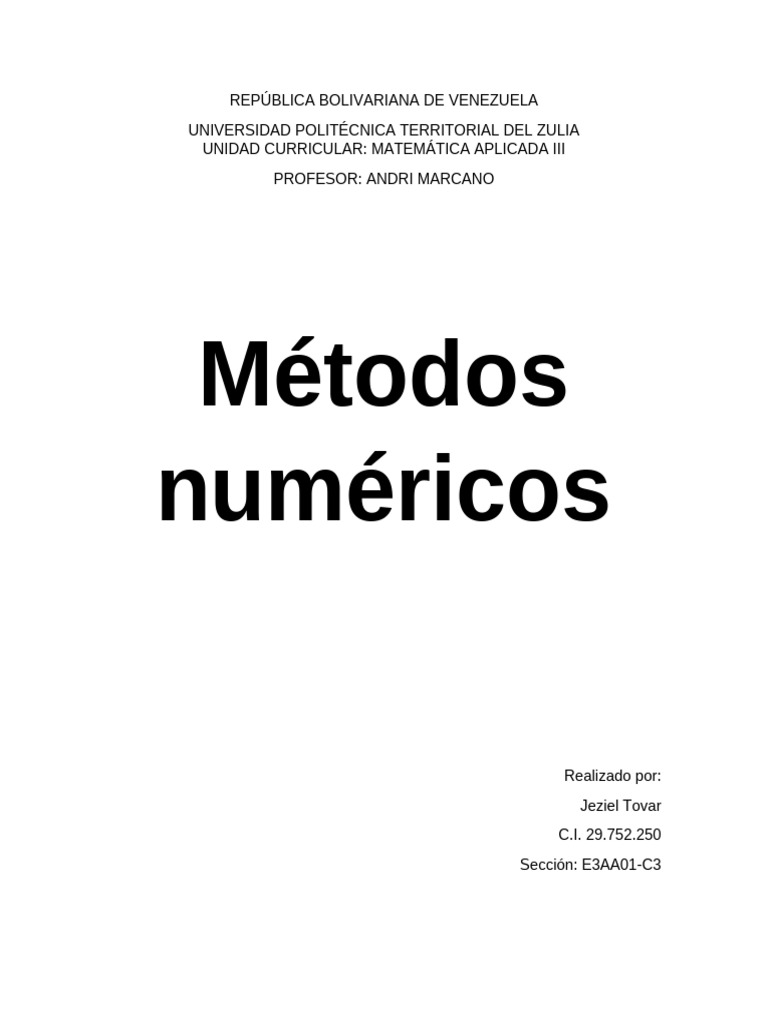 Matematica Aplicada 2 | PDF | Análisis numérico | Diferencia finita