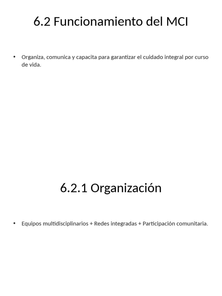 Implementacion MCI | PDF