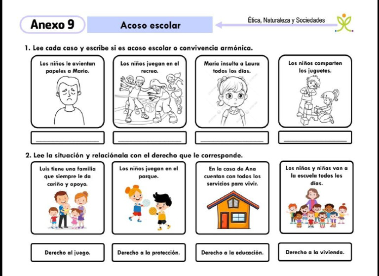 Acoso Escolar Ejercicio | PDF