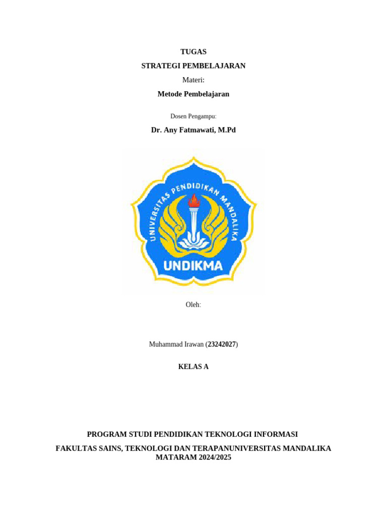 Metode Pembelajaran Interaktif Efektif | PDF