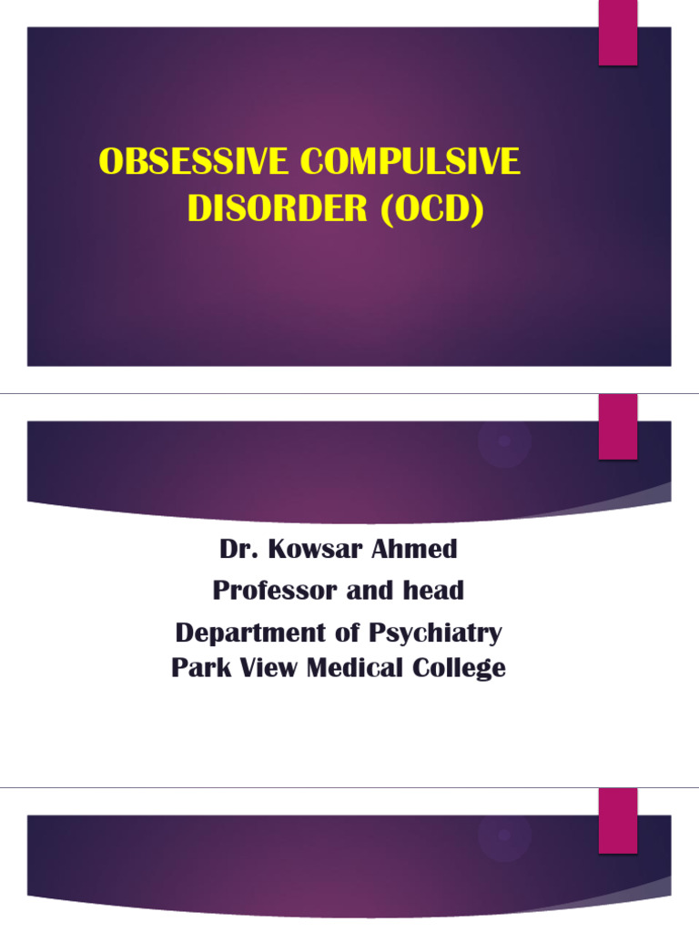 Obsessive Compulsive Disorder | PDF | Obsessive–Compulsive Disorder ...