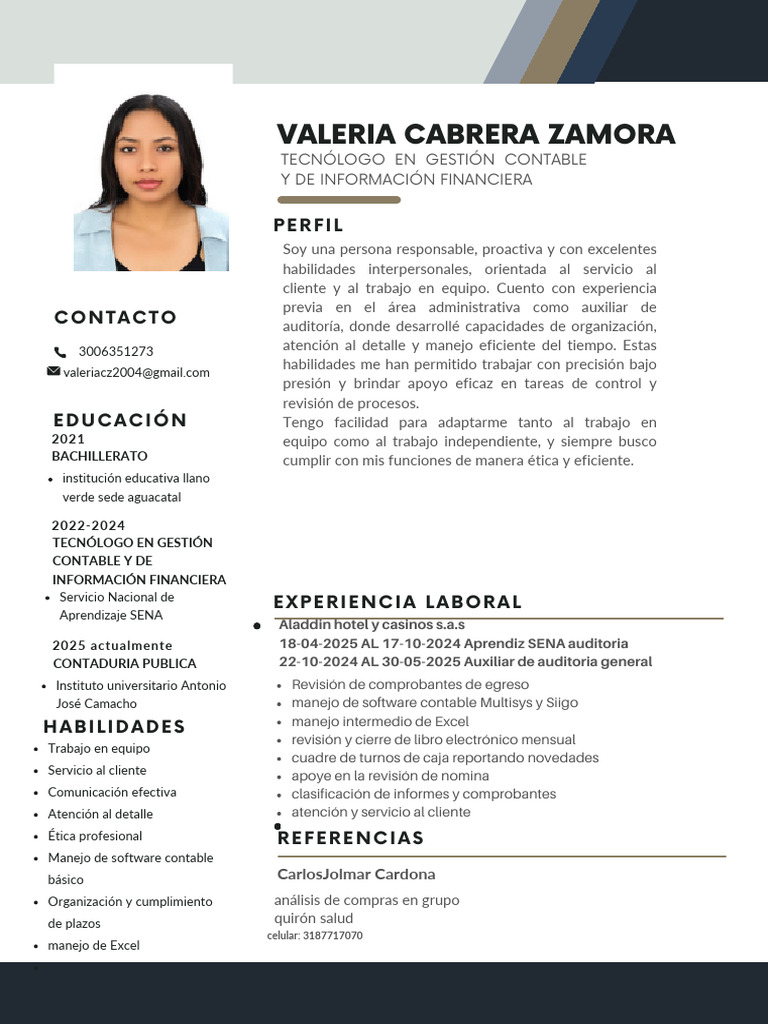 Valeria Cabrera | PDF | Auditoría