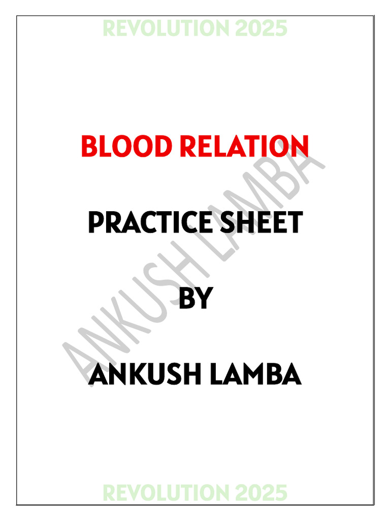 Blood Relation | PDF