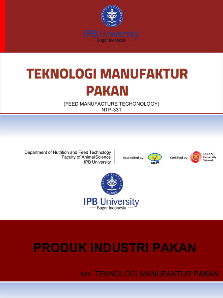 Kuliah 5. PRODUK PAKAN TERNAK | PDF