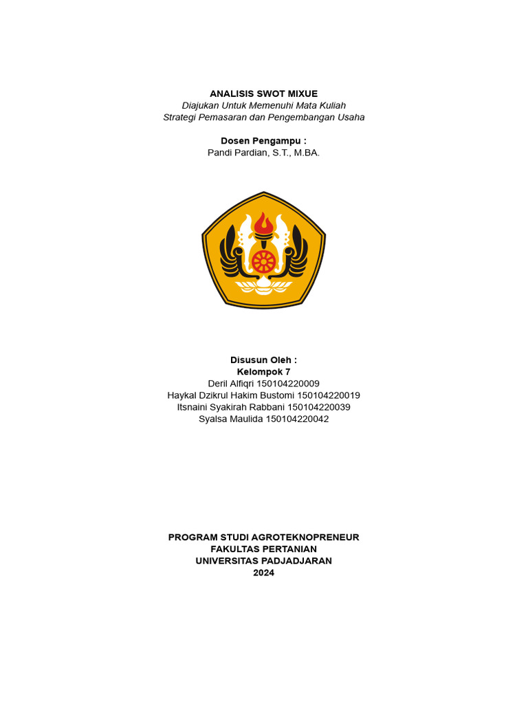 SWOT Mixue.pdf | PDF